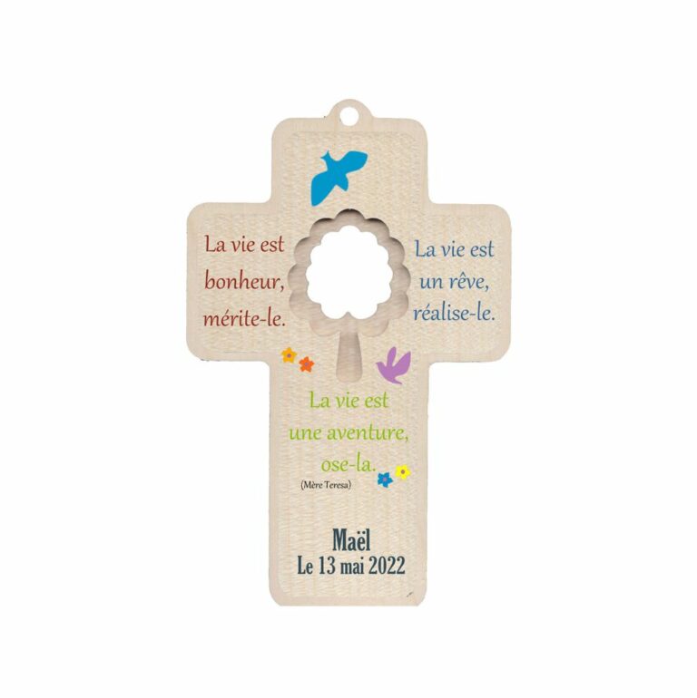 Croix Arbre de vie personnalisable - Séraphin Créations