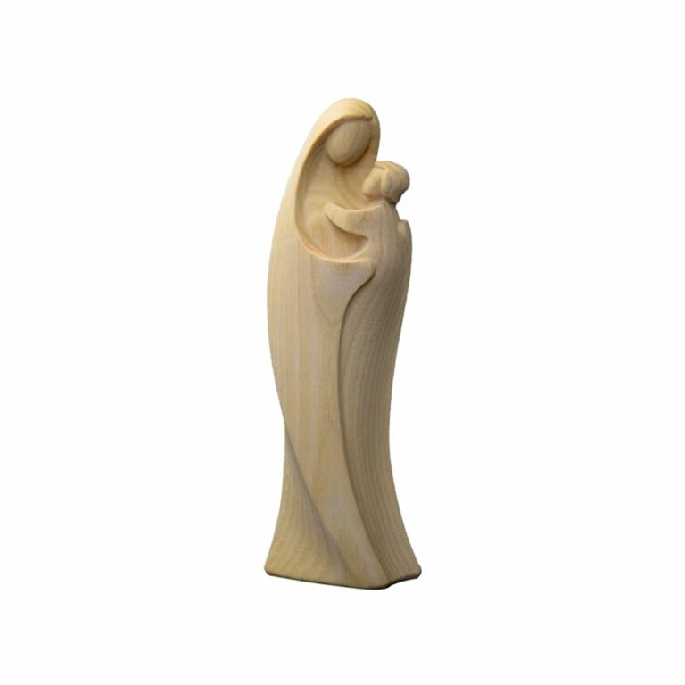 Statue bois Sainte Vierge à l'enfant - Séraphin Créations